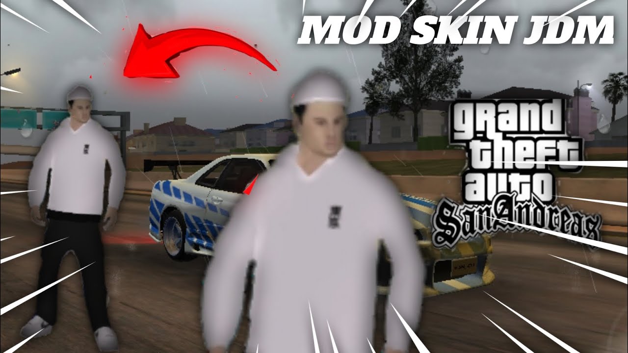 MOD SKIN WHITE HOODIE | JDM SKIN-GTA SAN ANDREAS/ GTA SA-MP - YouTube