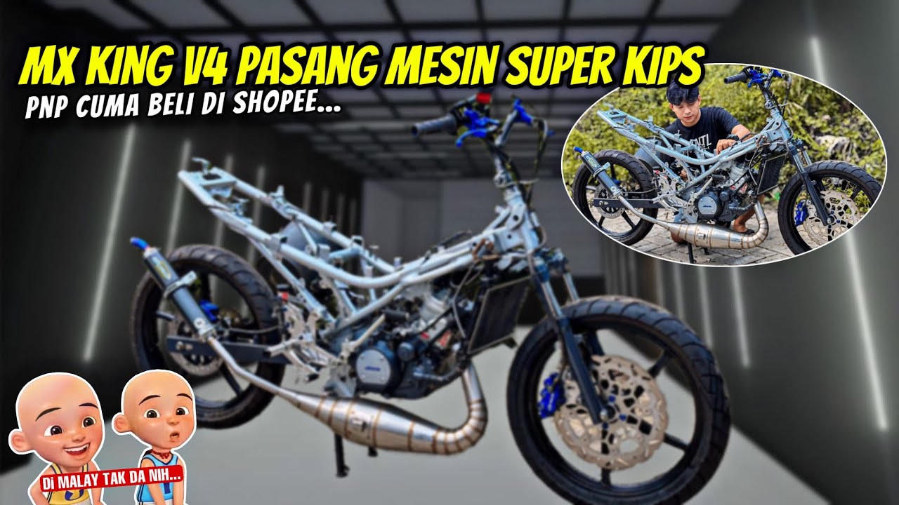 YAMAHA MX KING V4 PAKAI MESIN SUPER KIPS‼️BINGUNG NAMA MOTORNYA⁉️ - YouTube