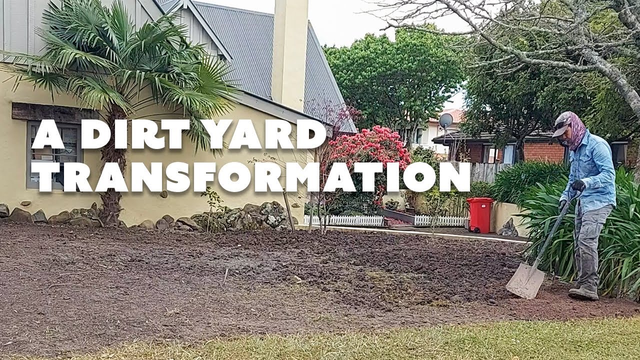 We Transformed this Dirt Yard and the old couple really loved it! - YouTube