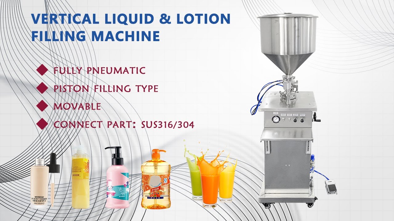 Pneumatic Vertical paste filling machine for small volume 10-100ml ...