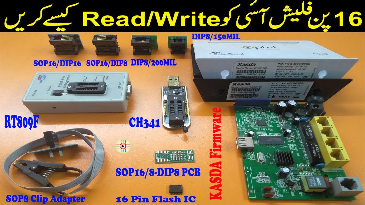 How to Read/Write SOP16 (16 Pin) Flash IC. 200MIL/150MIL Dip Adapter ...