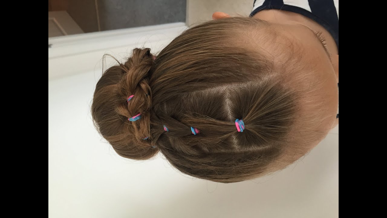 Pull through bun - pretty girl hairstyle - YouTube