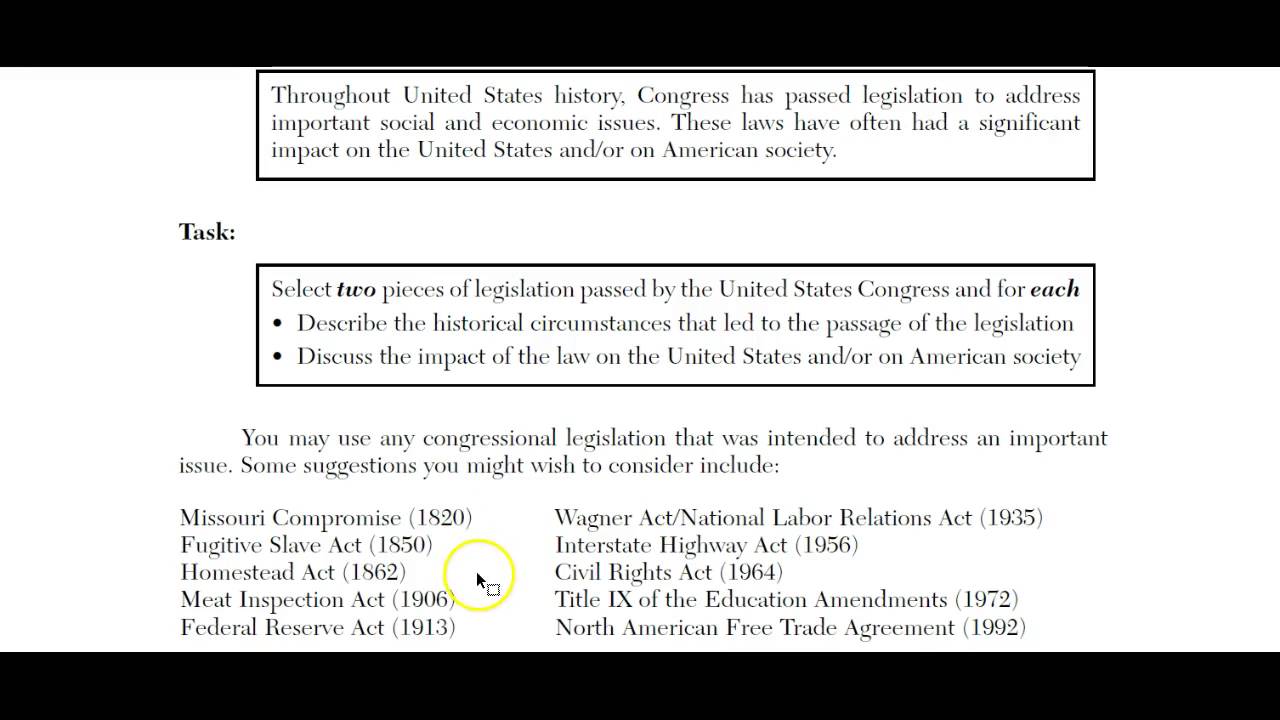 US History Regents January 2015 Essays YouTube