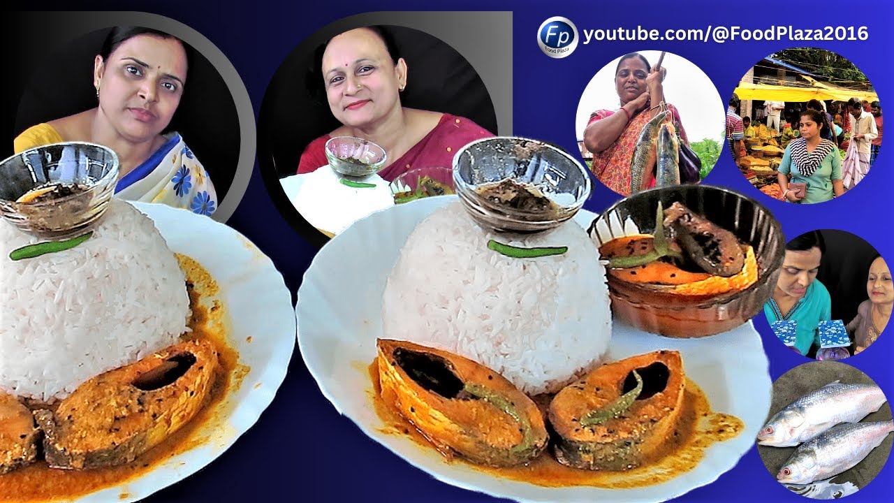 HILSA FISH CURRY RICE EATING CHALLENGE |BEGUN ILLISH MACHER KARI BHAT ...