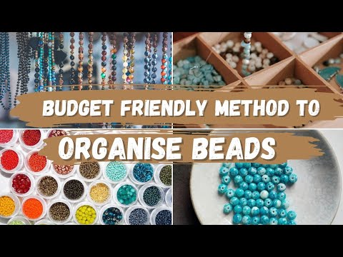 Budget friendly method to organizing beads - YouTube