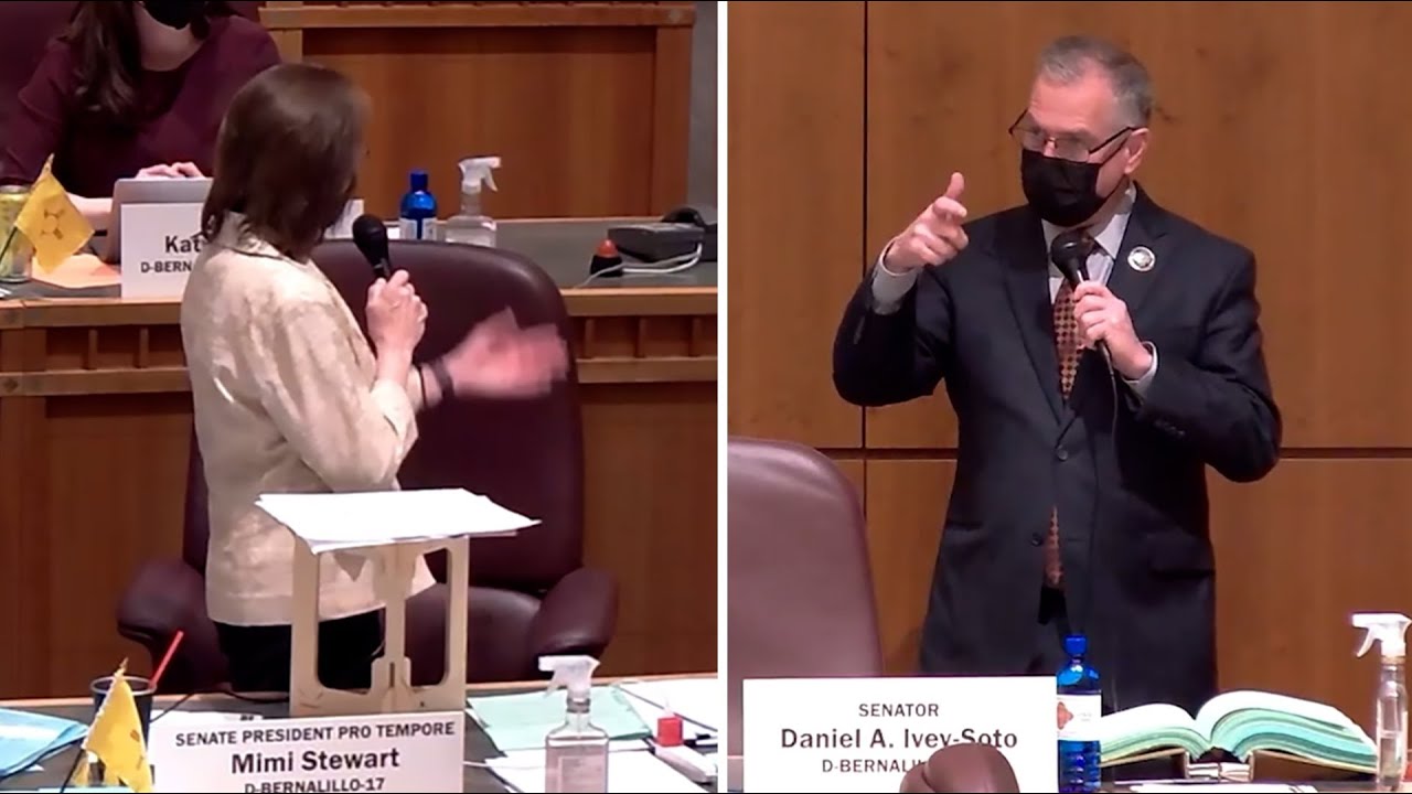 Sen. Daniel Ivey-Soto and Pro Tem Mimi Stewart Fight on Senate Floor ...