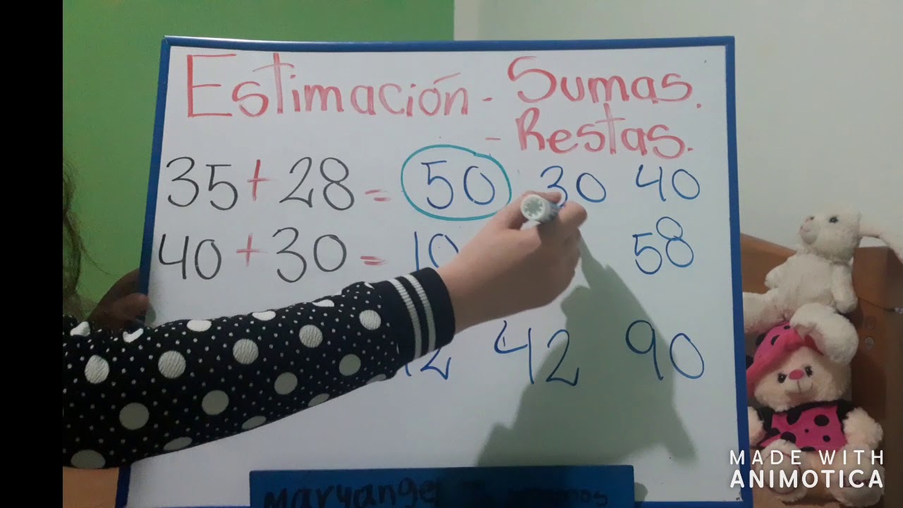ESTIMACIÓN DE LA SUMA Y LA RESTA - YouTube