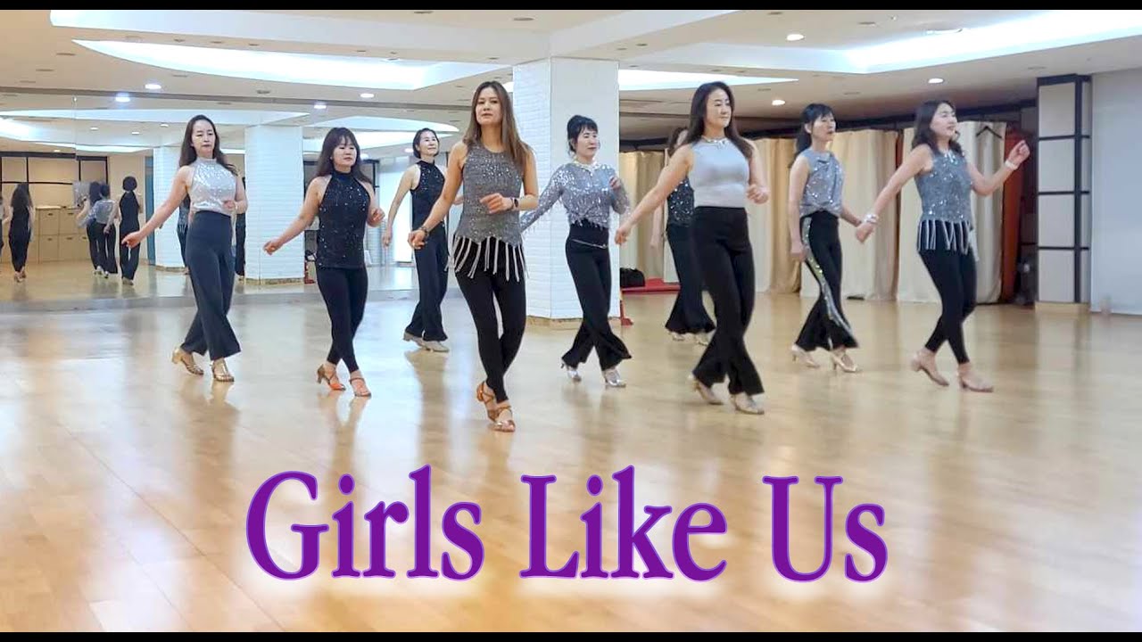 GIRLS LIKE US - IMPROVER LINEDANCE (Trish McElhinney) - YouTube