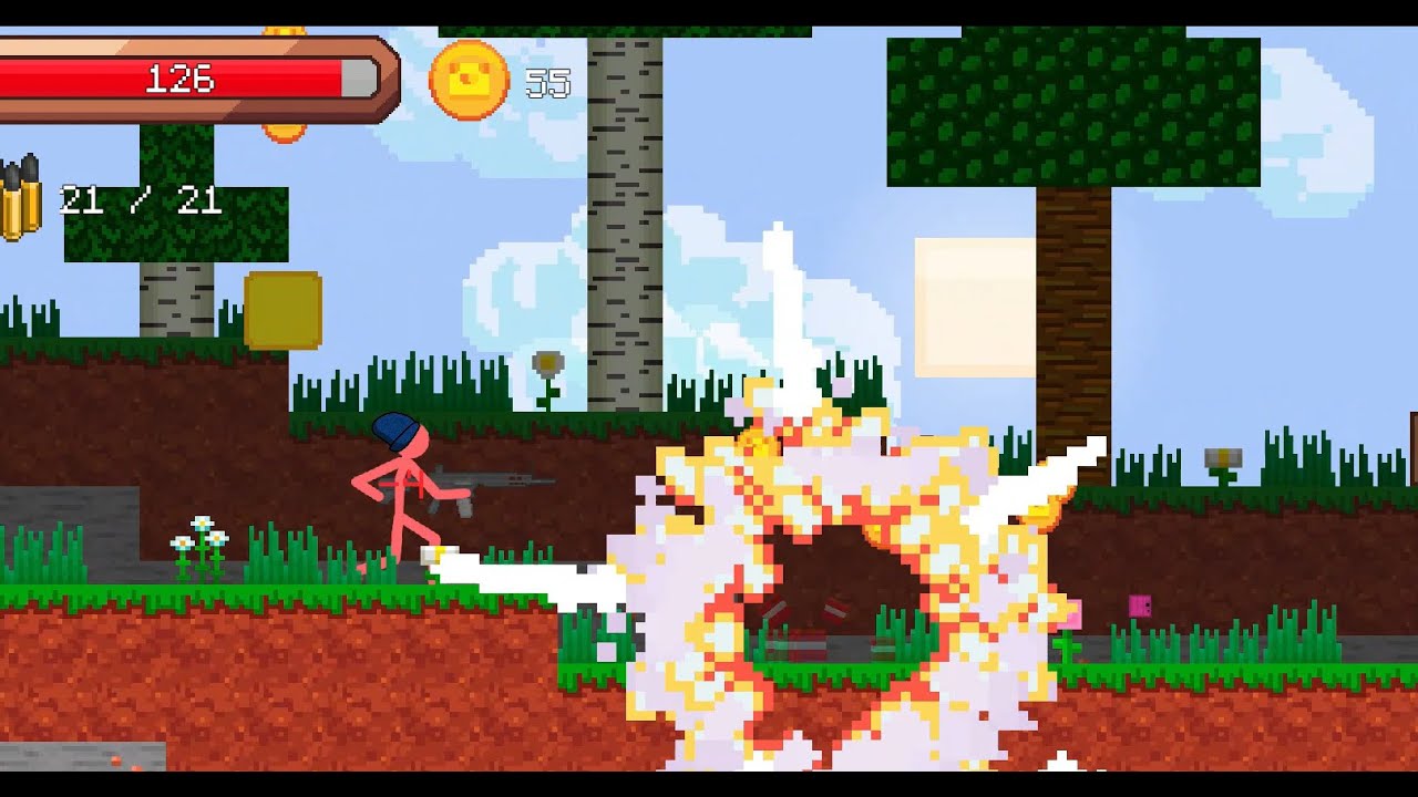 Stik man the slug from minecraft exploded from dynamite - YouTube