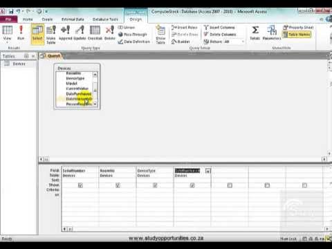 Microsoft Access Query with a Calculated Field Act3 No e - YouTube