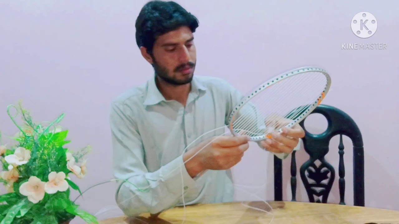 How To Change Racket Wire At Home Easily||Waseem Sports - YouTube