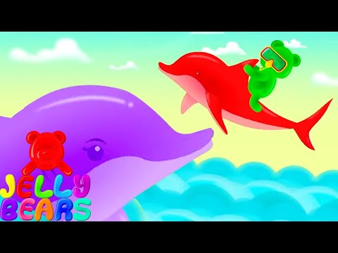 We Are The Dolphins | Dolphins Song | Nursery Rhymes and Baby SOngs with Jelly Bears