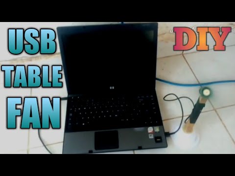 DIY usb fan| How to make a mini USB table fan. - YouTube