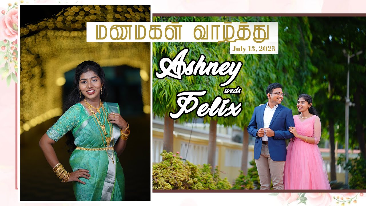 ASHNEY - FELIX | Manamagal Vaazhthu | Nazareth | LIVE 🔴 - YouTube