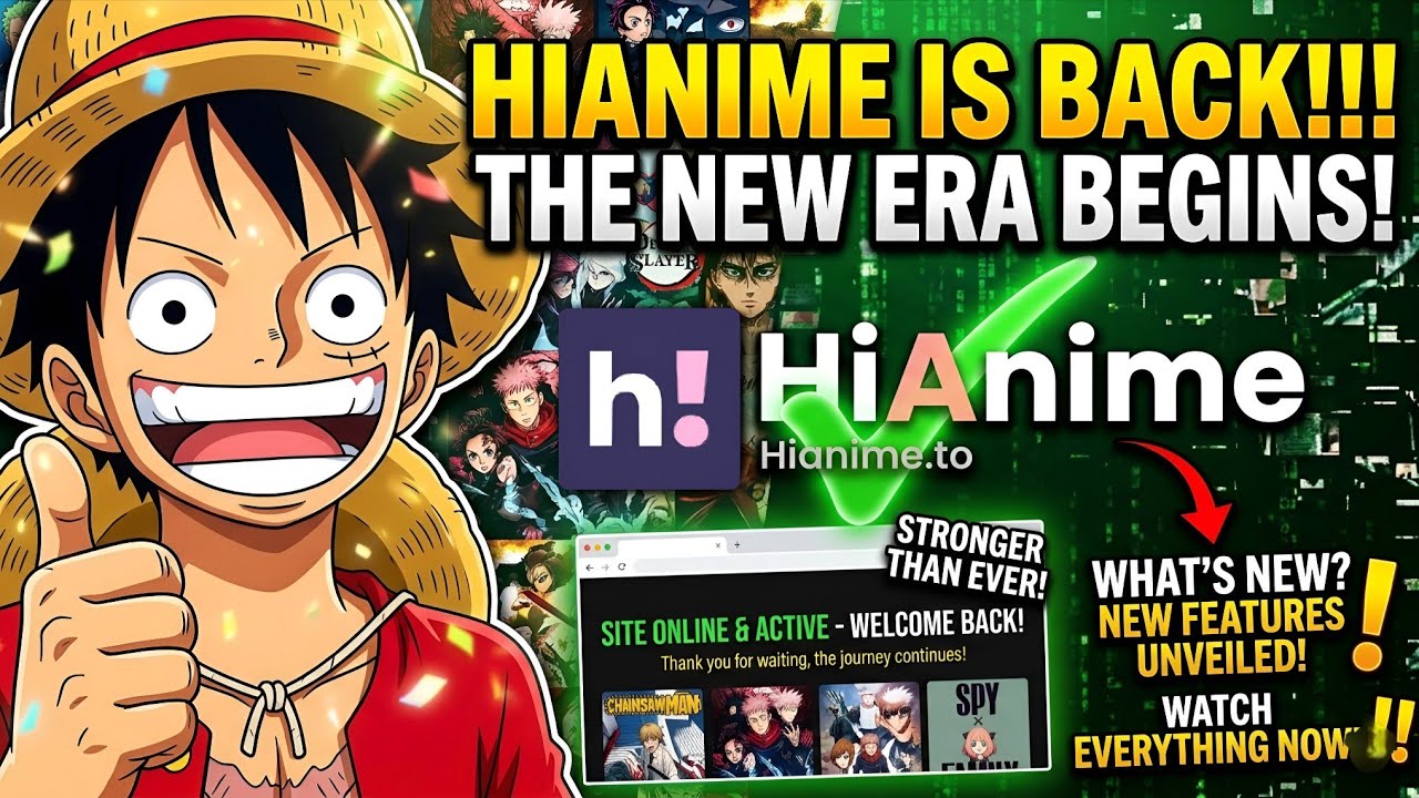 HiAnime Is BACK! Not Working Issue Fixed? What Changed! - YouTube