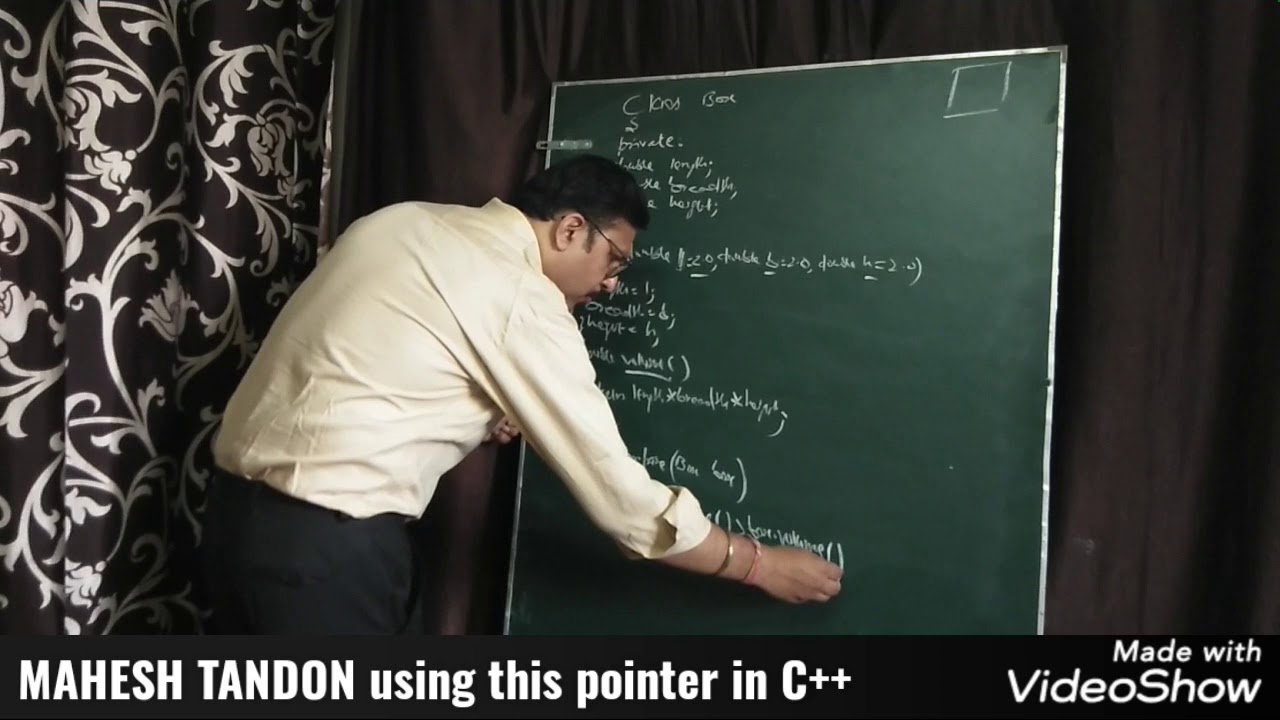 P41,Learn this pointer in C++ by MAHESH TANDON - YouTube