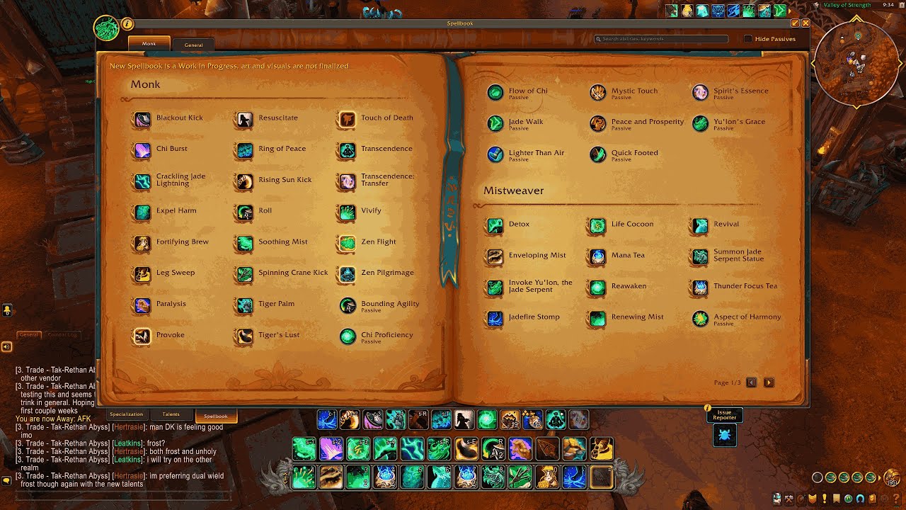 War Within Beta. Reimagined Spellbook UI. Quick Demo | WoW: The War ...