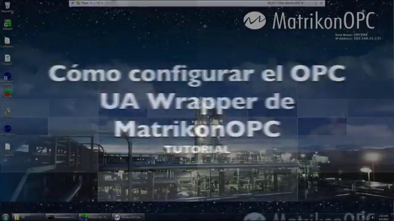 Tutorial - Como instalar el OPC UA Wrapper de MatrikonOPC - YouTube