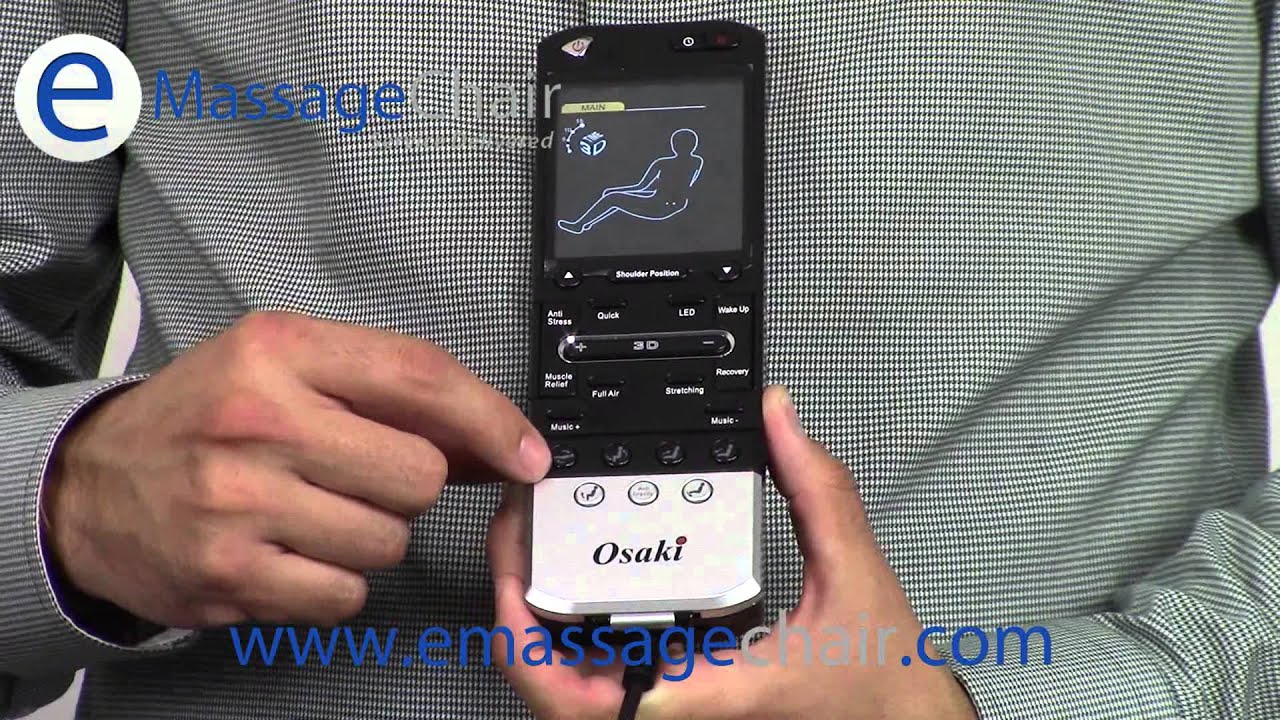 Osaki OS-3D Pro Dreamer Massage Chair Video - Remote Intro - YouTube