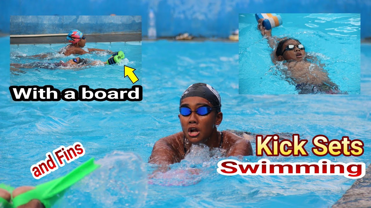 Kick sets swimming - YouTube