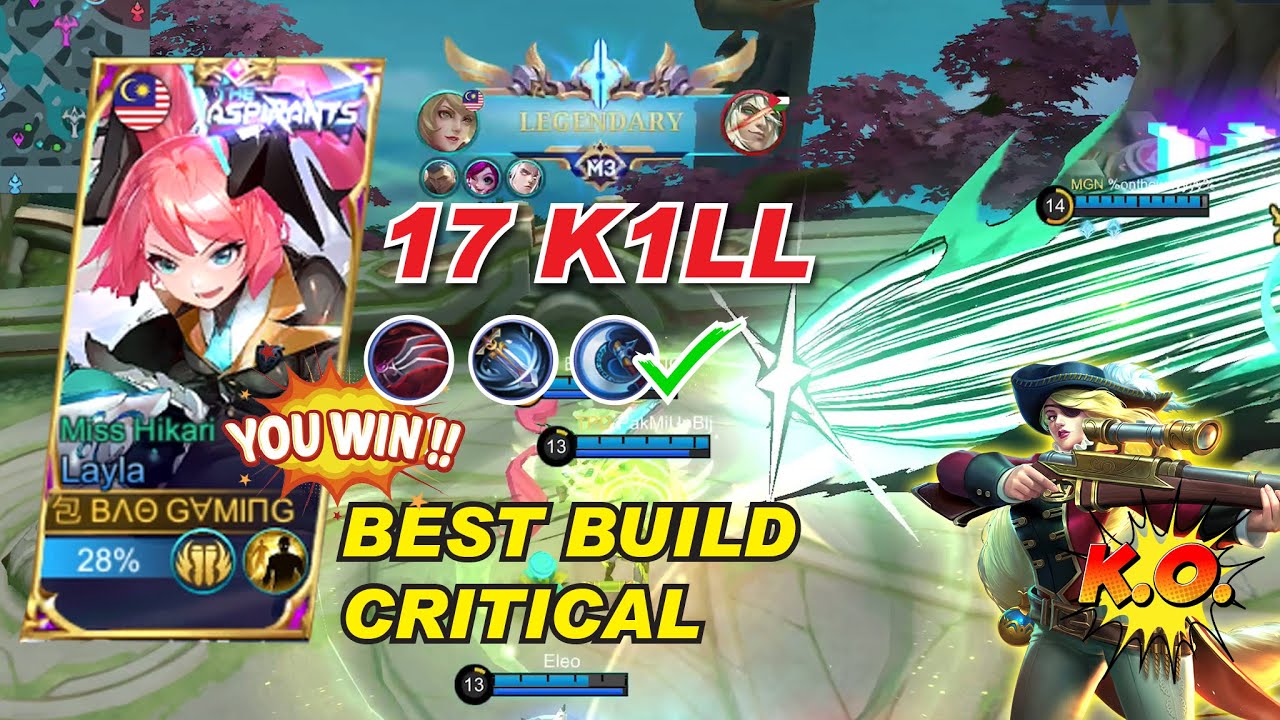 Layla Aspirants VS Lesley 😍 Recommend BEST Build Critical and Full ...