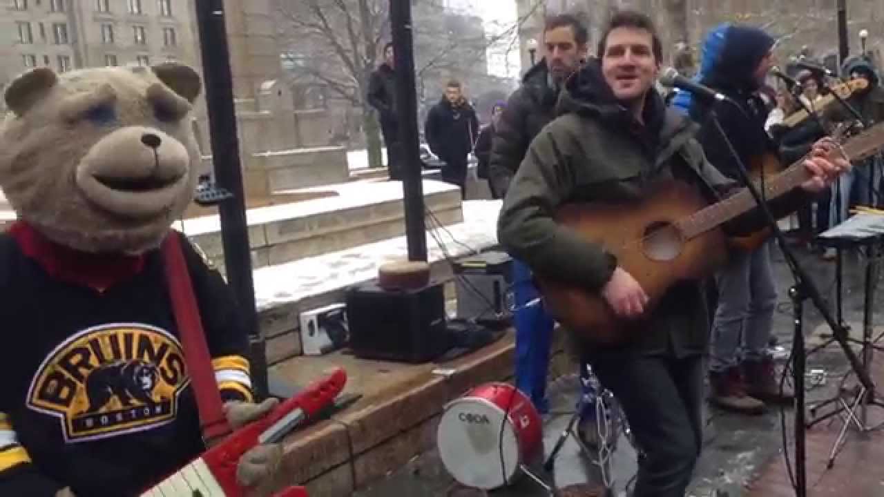 Guster (with Keytar Bear) - Do You Love Me - in Copley Square, Boston ...