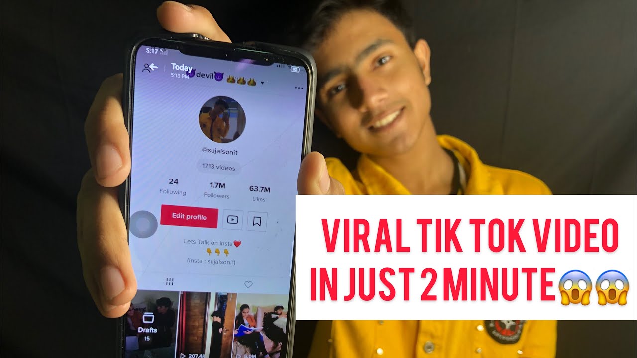 How To Viral TikTok Video IN Just 2Minute😱😱. | | Sujalsoni Production🔥 ...