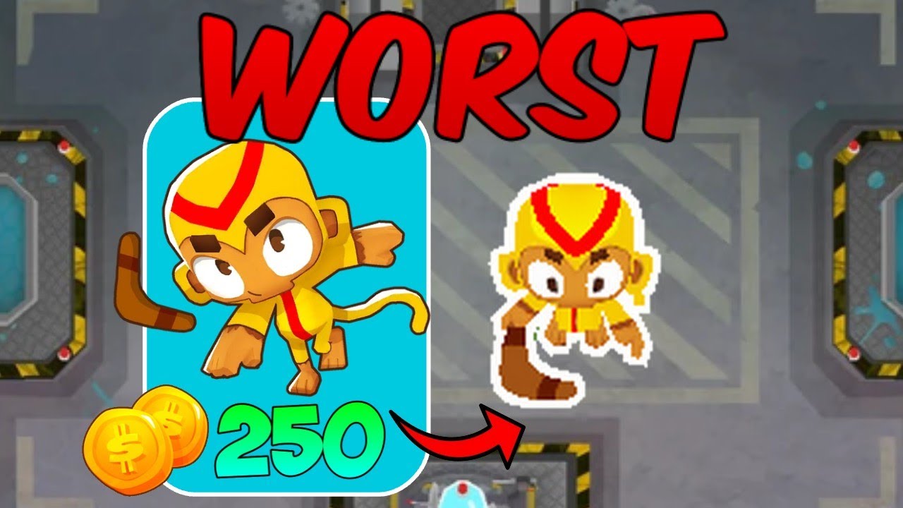 I Used THE WORST Monkeys From Each Category In BTD Battles 2 - YouTube
