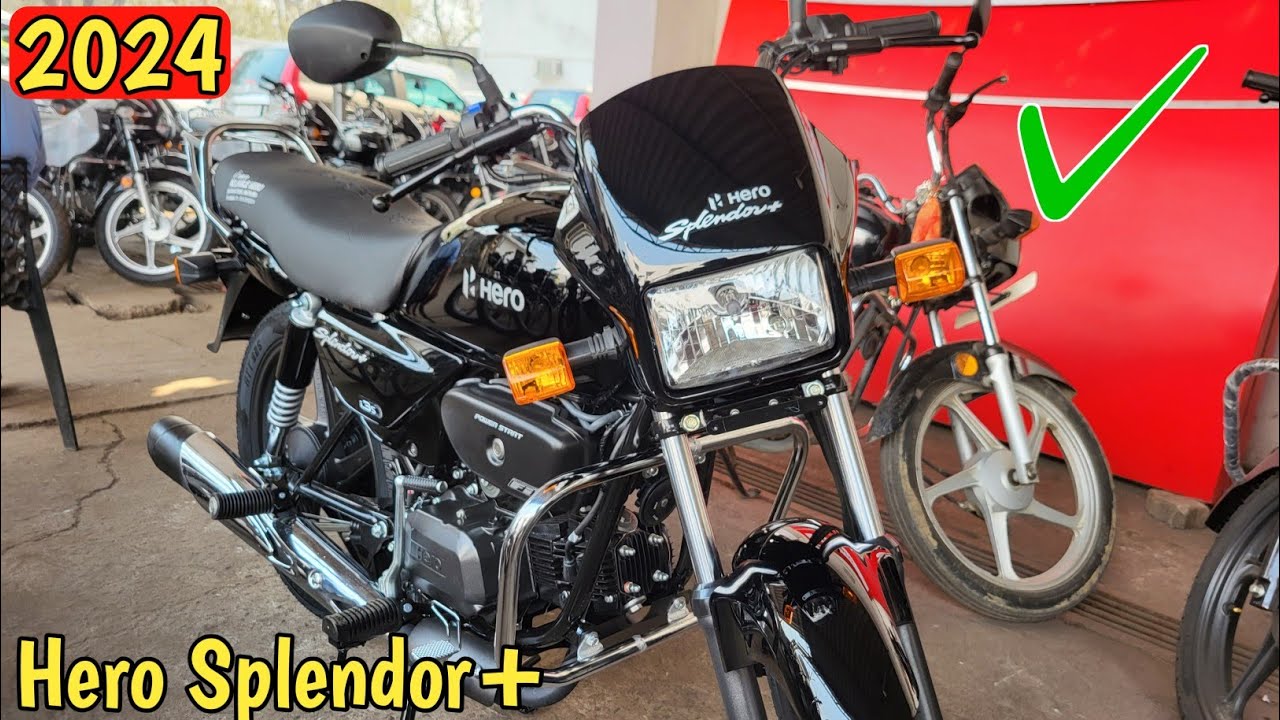 2024 Hero Splendor+ Black Review | On Road Price| New Update's| Mileage ...