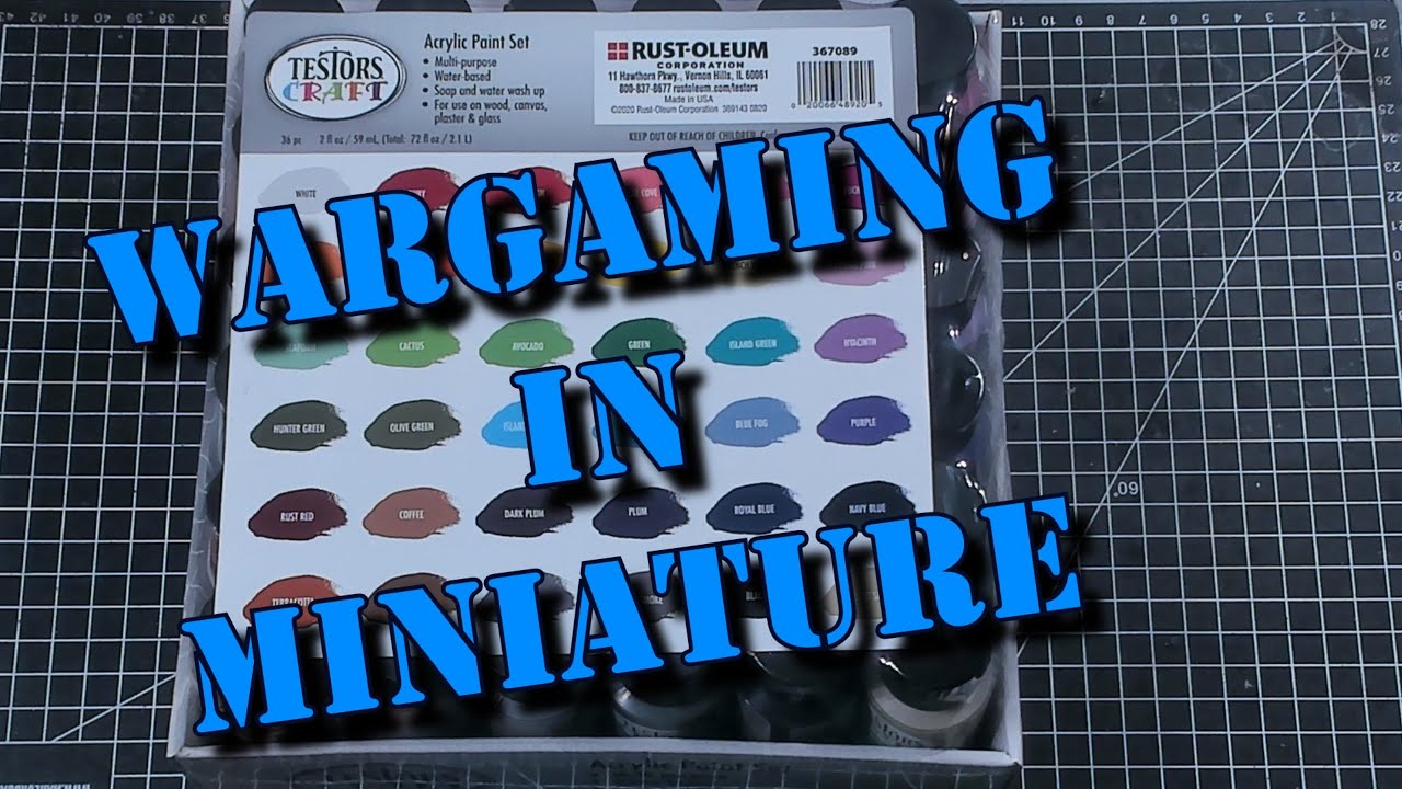 🔴 Wargaming in Miniature ☺ Testors Craft Paint Review Part 1 - YouTube