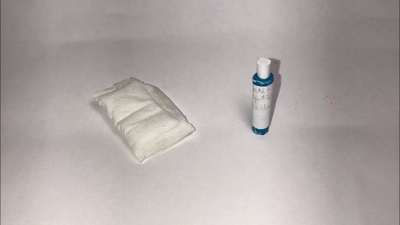 How to make wound dressing and antiseptic scrub - YouTube