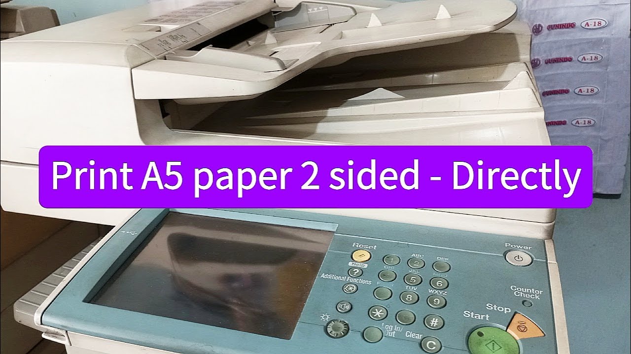 Print A5 paper - 2 sided - YouTube