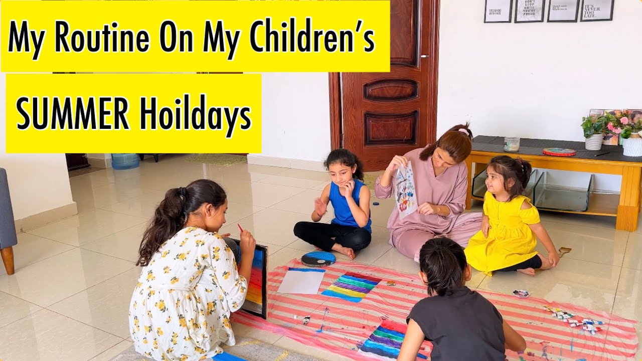 My Routine On My Children’s Holidays | kid’s Breakfast ideas | FULL DAY ...