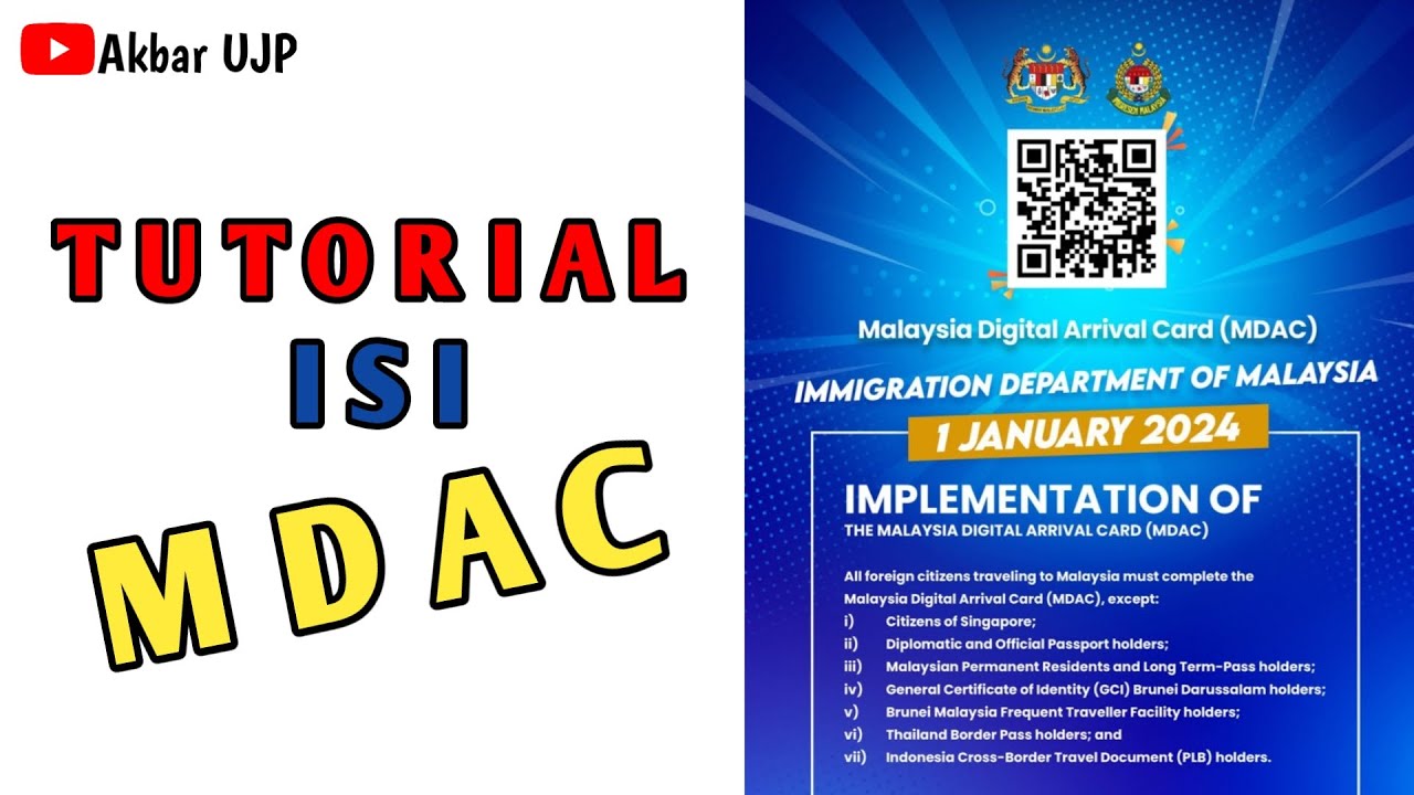 TUTORIAL MENGISI MALAYSIA DIGITAL ARRIVAL CARD (MDAC) MENGGUNAKAN HP ...
