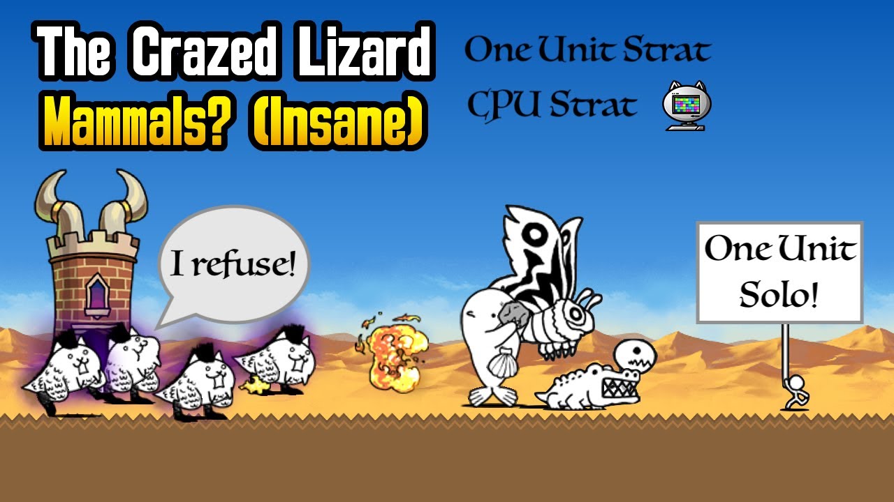 Battle Cats The Crazed Lizard One Slot Cheese! How to get Crazed Lizard ...