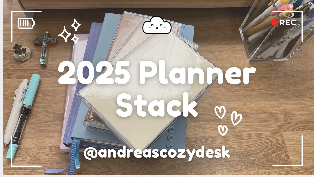 My 2025 Planner & Journal Stack | The Rosey Life Planner, Haroo Planner, Hemlock & Oak, and more ...