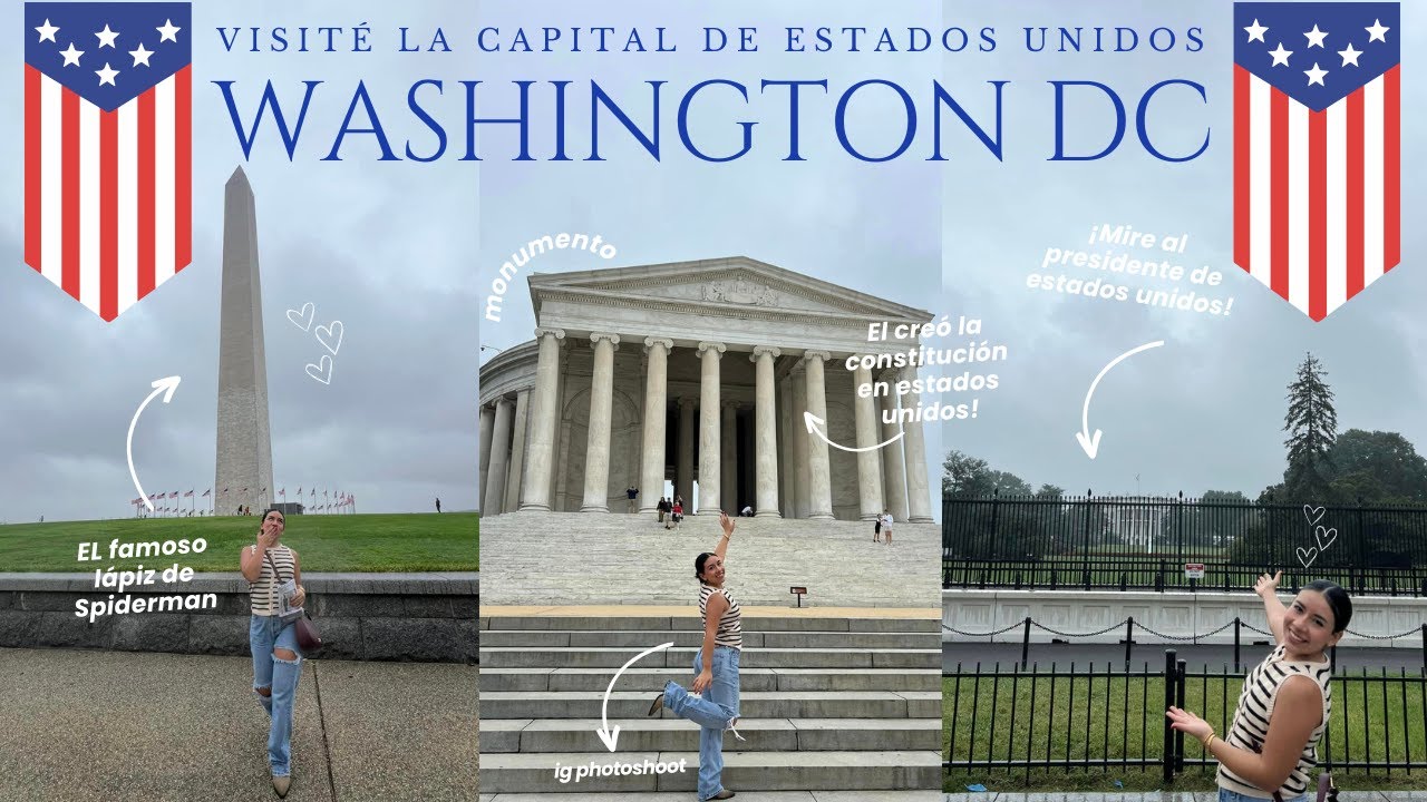 ¡Visité la capital de USA: Washington DC!🤩+ Miramos al presidente👀 ...
