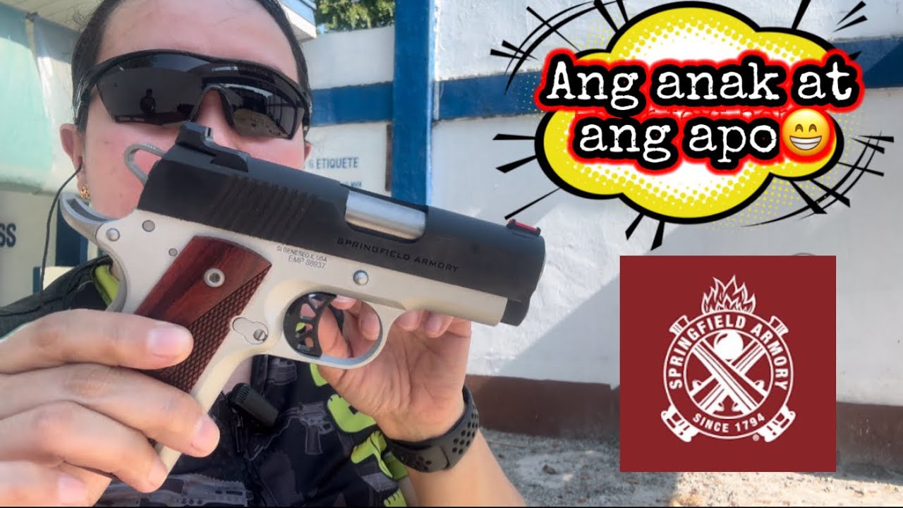Eto na ang Anak at ang Apo😁 Springfield Armory 1911 Ronin EMP 4" at 3 ...