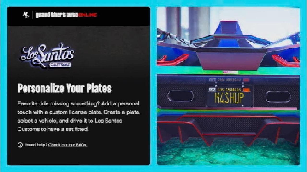 Grand Theft Auto Online License Plate Creator- NEW !!! - YouTube