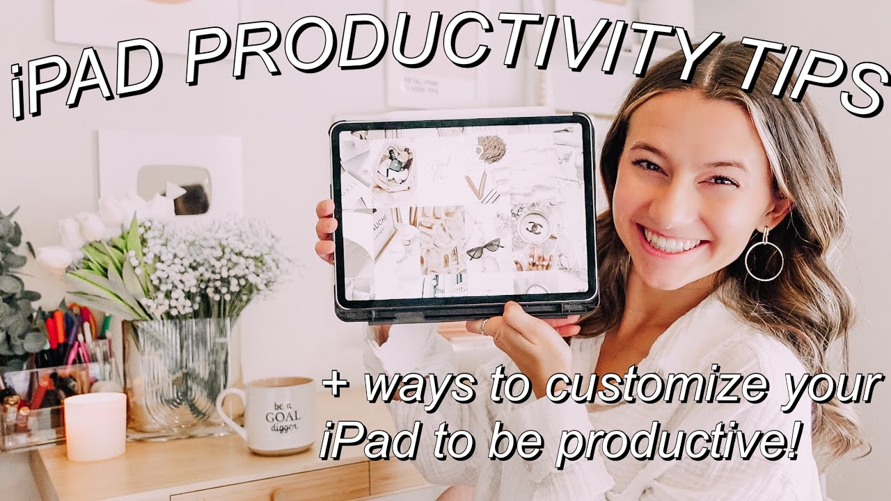 how to use your iPad to be productive! *iPAD PRODUCTIVITY TIPS* + iPad ...