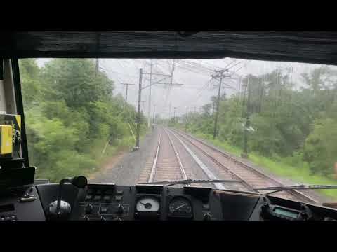 Baltimore Light Rail rear window view - Camden Yards to BWI Airport ...