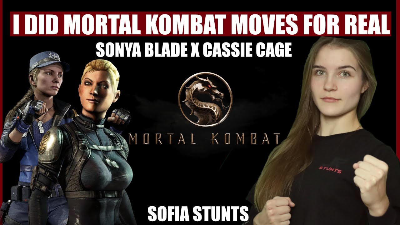 SONYA BLADE & CASSIE CAGE REAL LIFE MOVES - Sofia Stunts - YouTube