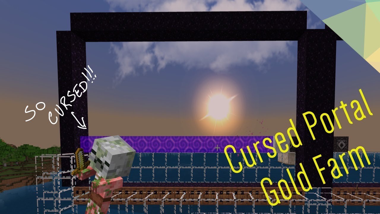 Minecraft Bedrock: CURSED Gold & Rotten Flesh Farm! (1.19) - YouTube
