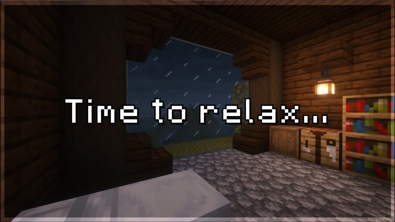 time to relax... (relaxing minecraft music w/ light rain 3+ hours ...