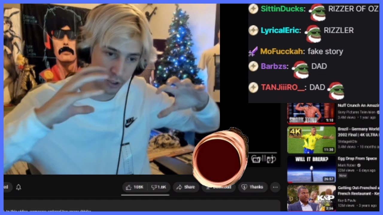 xQc tells story about date with his Dad - YouTube