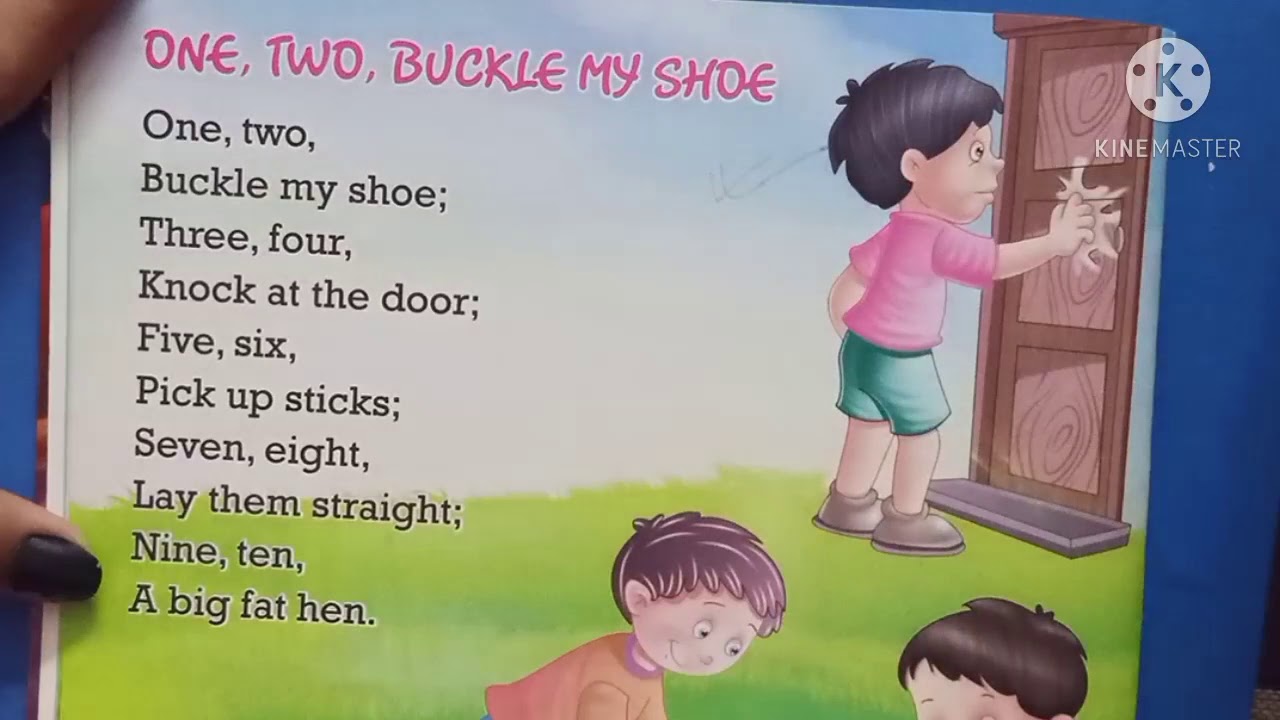 English Rhyme/ One, Two Buckle My Shoe. - YouTube