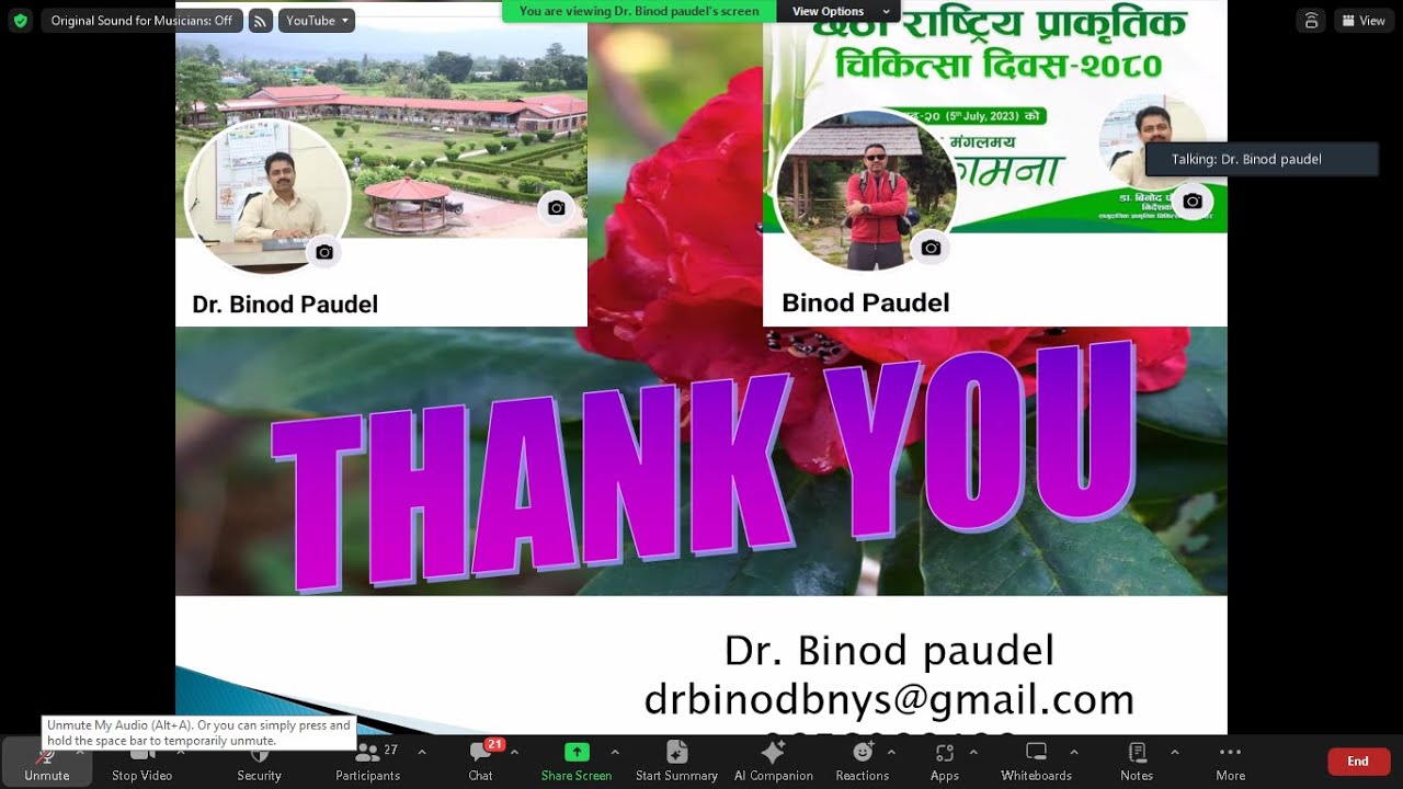 02 Baisakh prakritik chikitsa By Dr Binod Poudel - YouTube