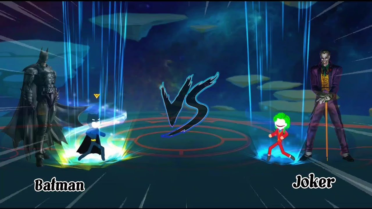 Batman Vs Joker Stickman Fight To The Last Point - YouTube