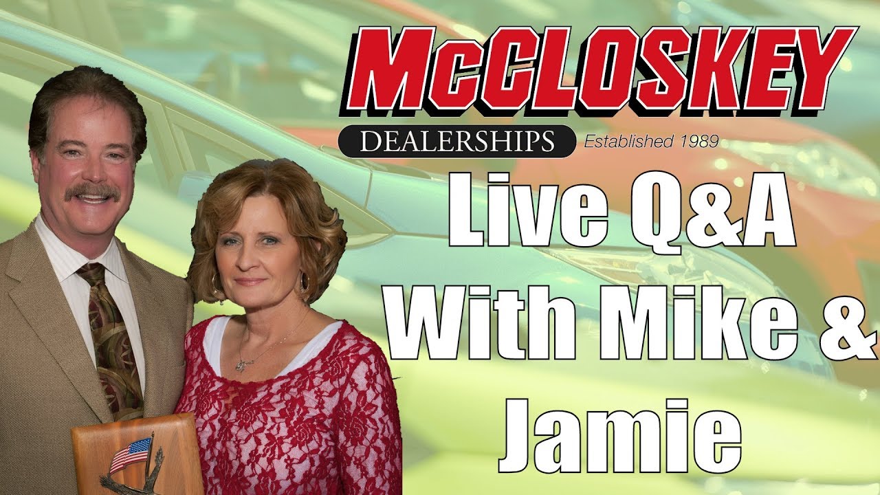 Live Q&A with Mike and Jamie | McCloskey Motors - YouTube