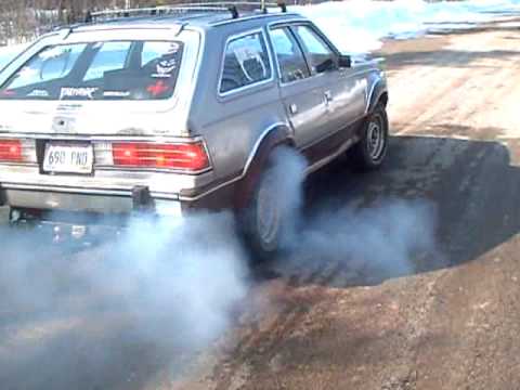 88 AMC Eagle Burnout 1 - YouTube